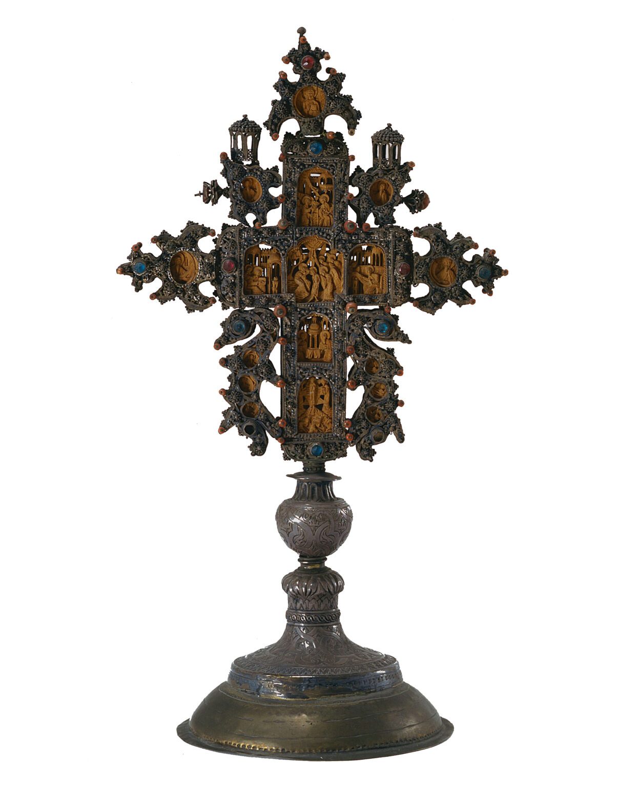 Wood-carved consecration cross - CANELLOPOULOS MUSEUM